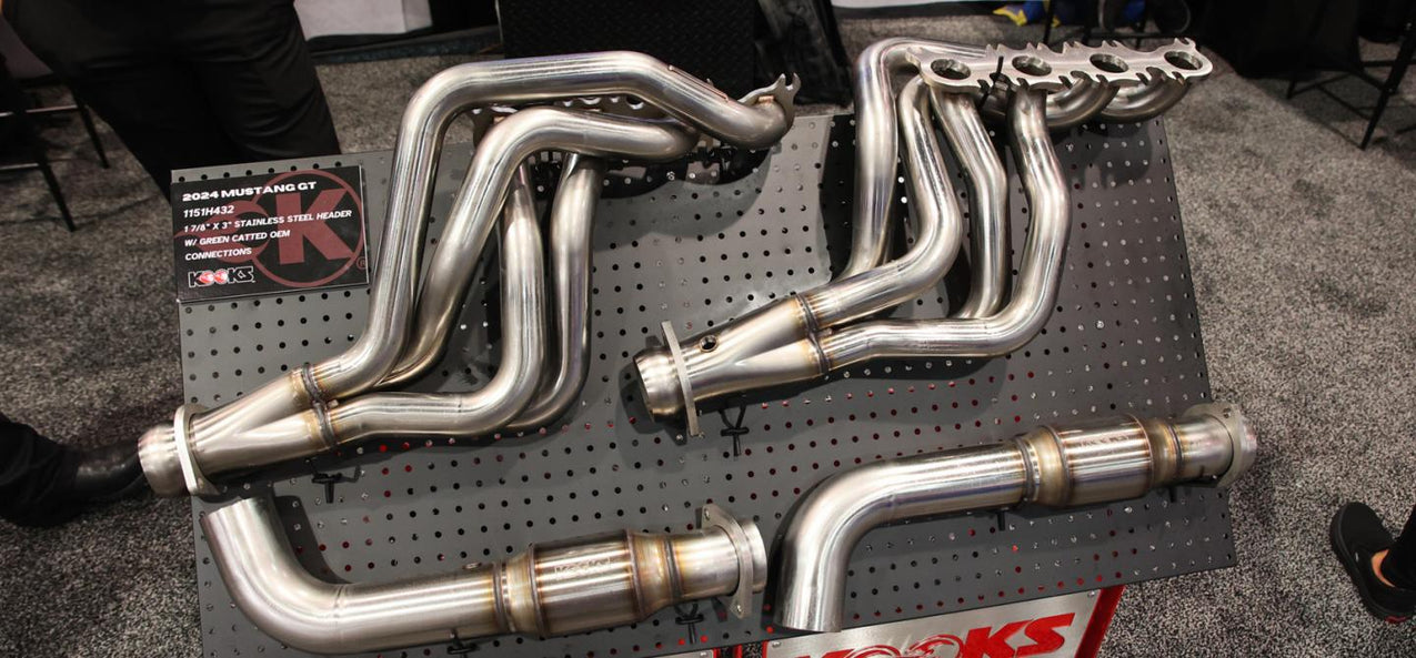 SEMA 2023: Kook’s 2024 Mustang GT Stainless Long-Tube Headers – Kooks Headers