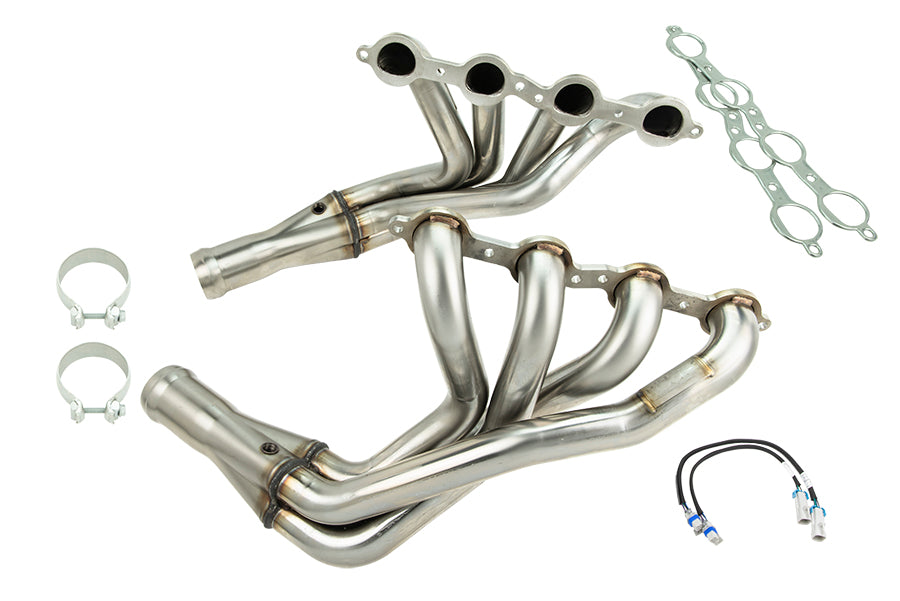 1-7/8" Header and GREEN Connection Kit. 2006-2013 Corvette Z06/ZR1 6.2 ...